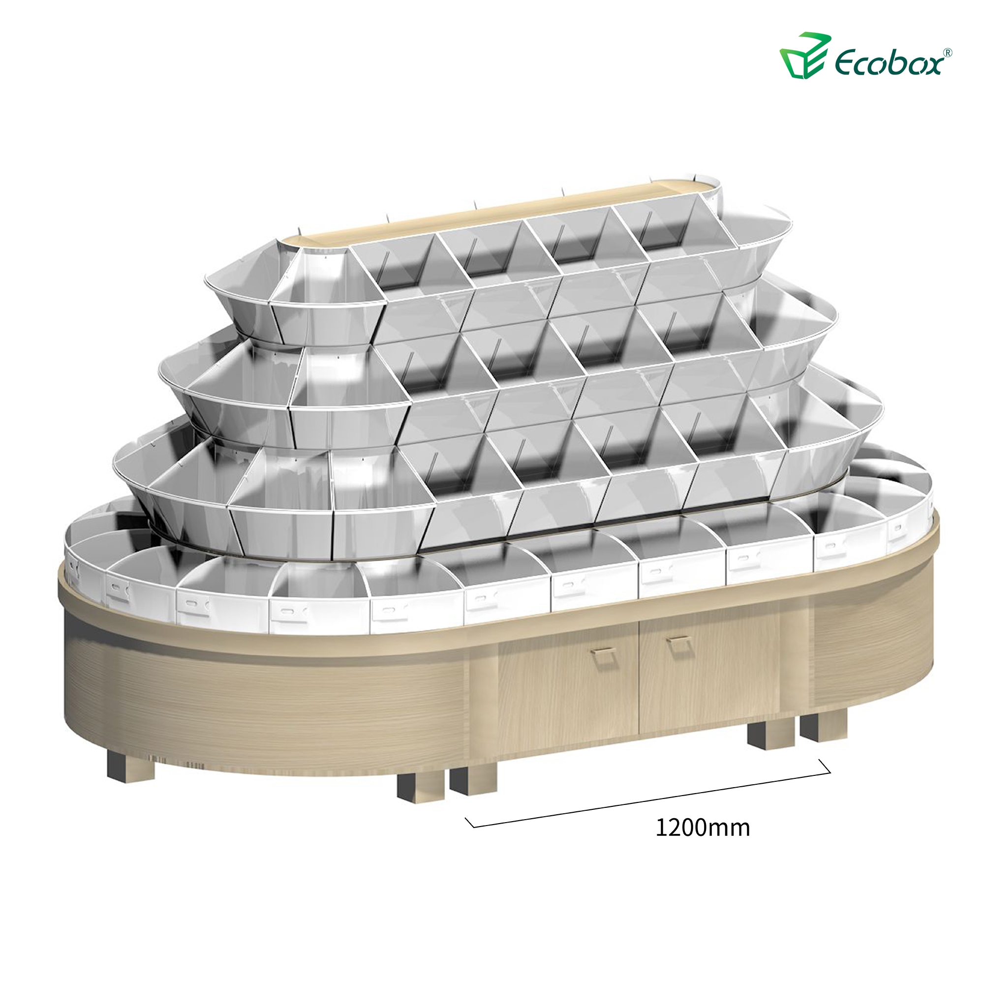 G002 Bulk food display round shelf - Buy supermarket rack Product